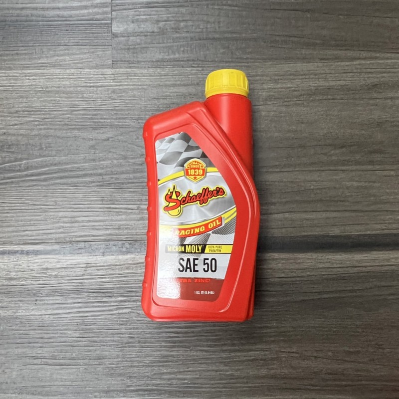 Schaeffer Micron Moly Racing Oil SAE 50